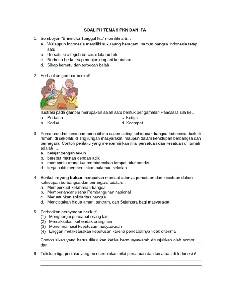 PH TEMA 9 PKN DAN IPA | PDF