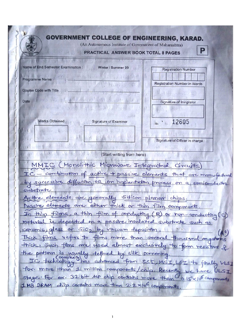 MMIC Ch.6 Handwritten From SYLiao Book | PDF