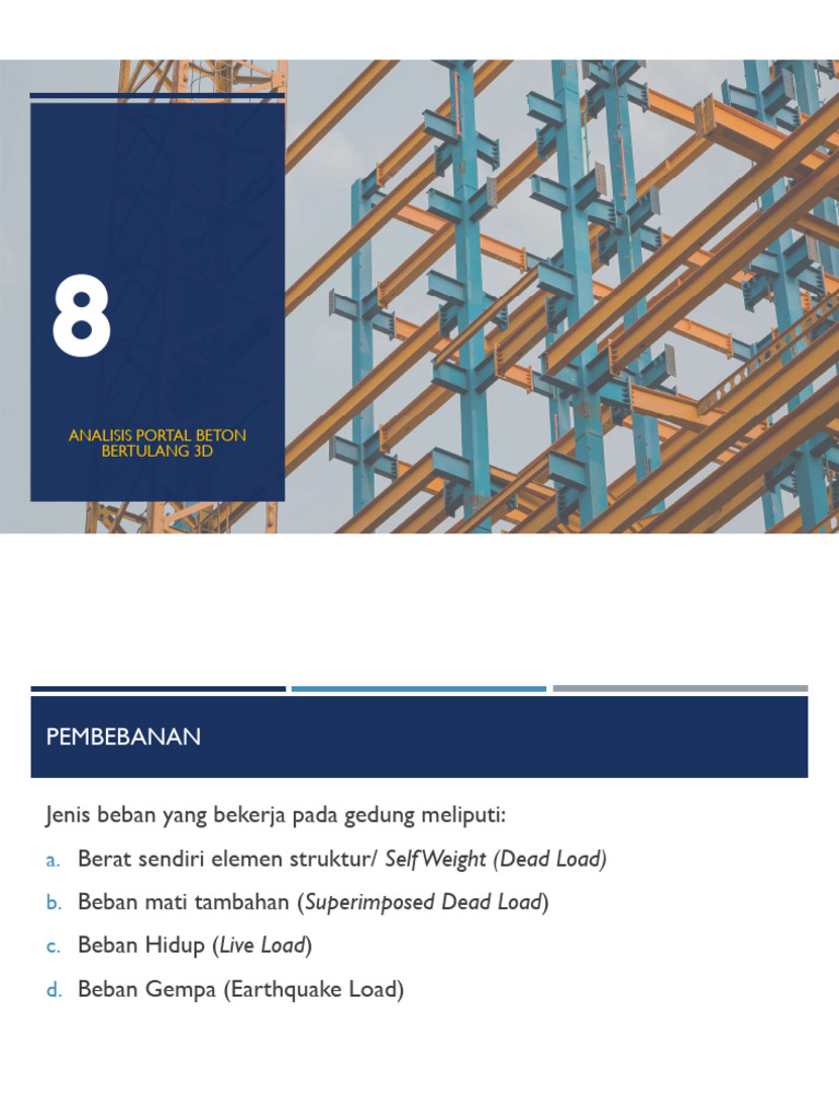 Analisis Struktur Gedung Beton Bertulang (Pembebanan Dan Analisis) | PDF