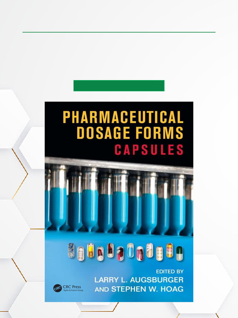 Pharmaceutical Dosage Forms Capsules - 1st Edition Entire Volume Download | PDF | Tablet ...