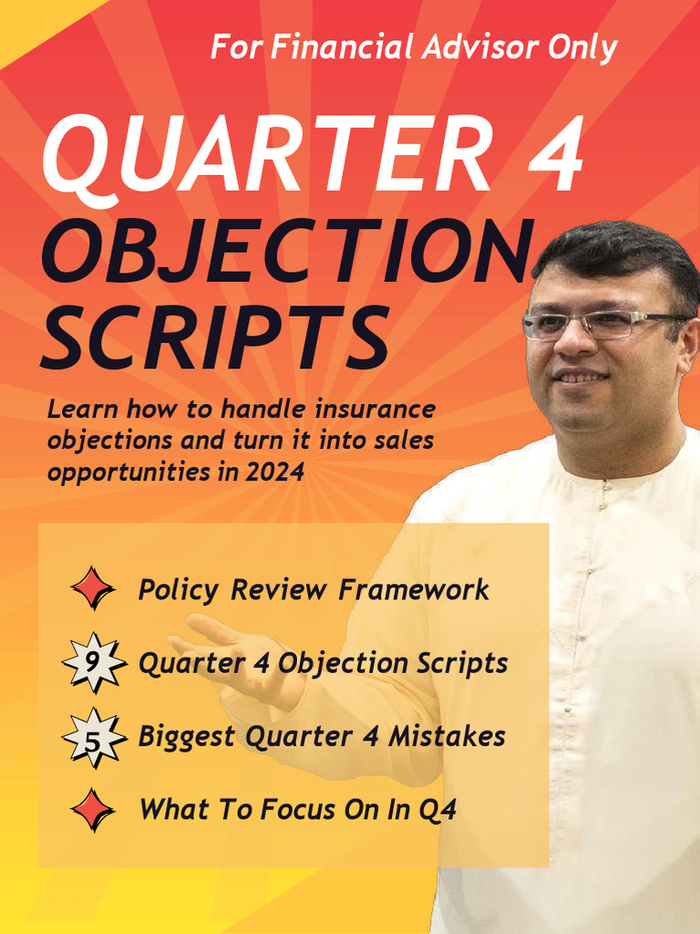 Q4 Objection Script 2024 | PDF | Insurance