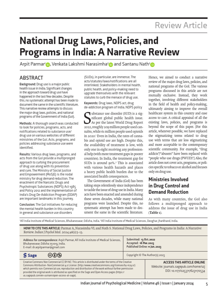 National Drug Policies | PDF | Substance Abuse | Drug Rehabilitation