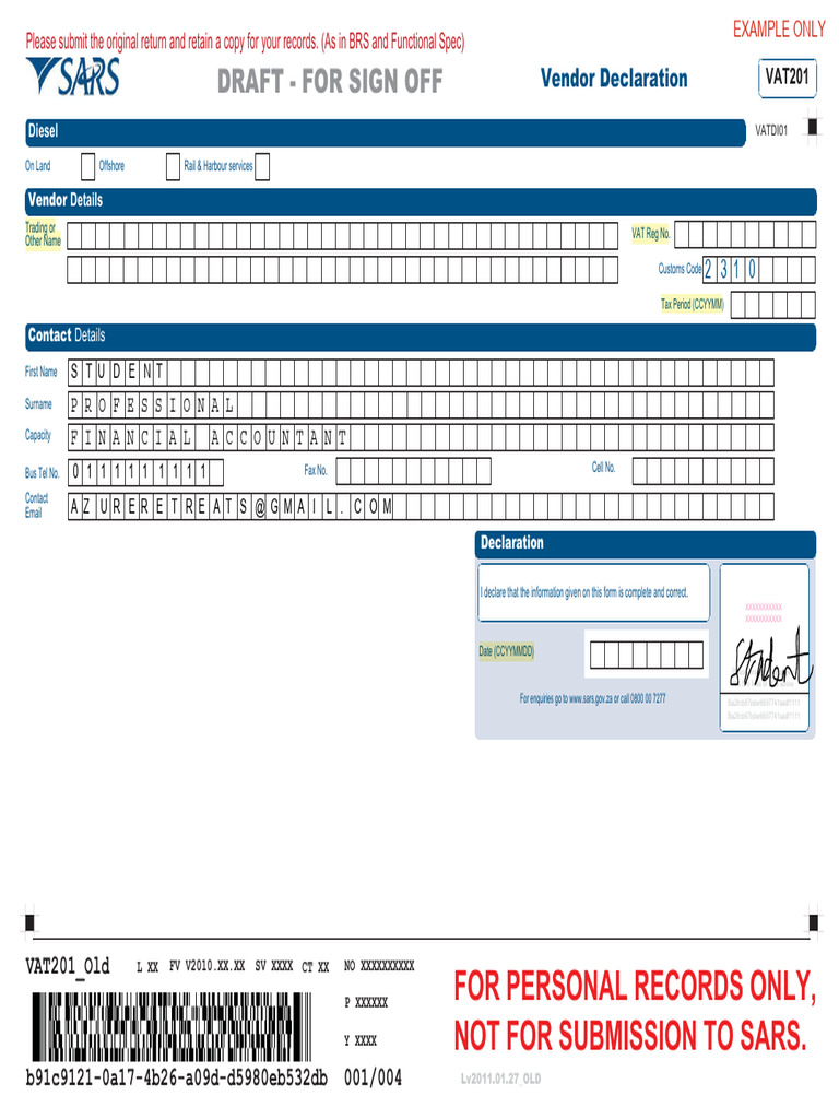 HTAX331-1-Jan-June2025-SA2-V4-AP-22012025-VAT201-FORM-BLANK - (For ...