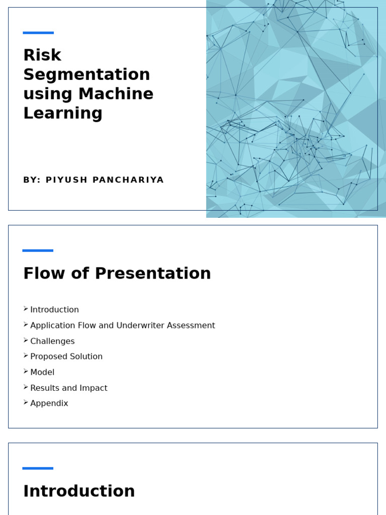 Risk Segmentation Using Machine Learning | PDF | Risk | Machine Learning