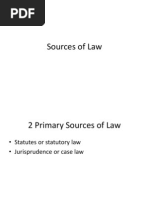 Sources of Law | PDF | Case Law | Judiciaries