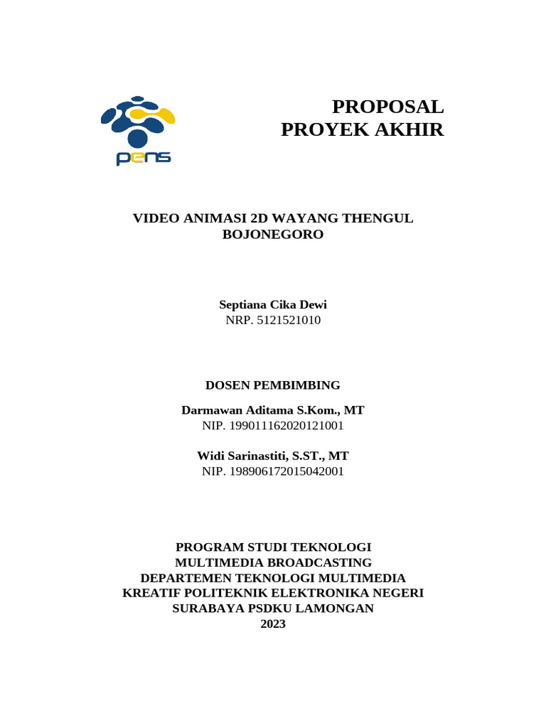 5121521010_Septiana Cika_Proposal PA (1) | PDF