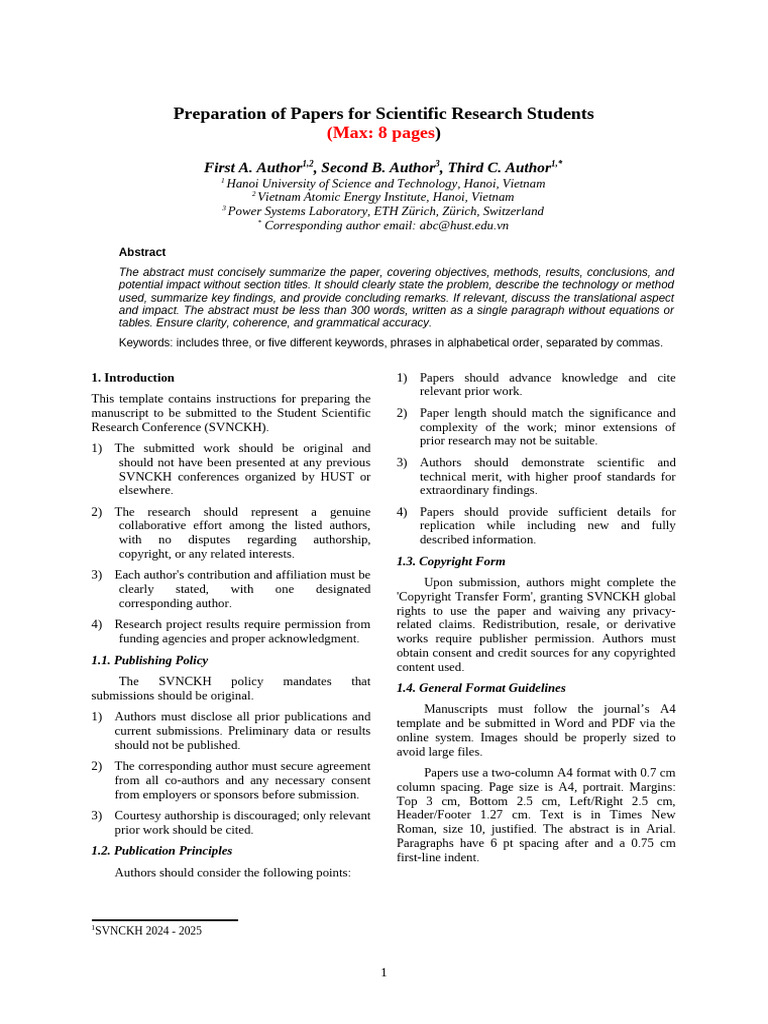 Guidelines for Scientific Paper Preparation | PDF | Bracket | Comma