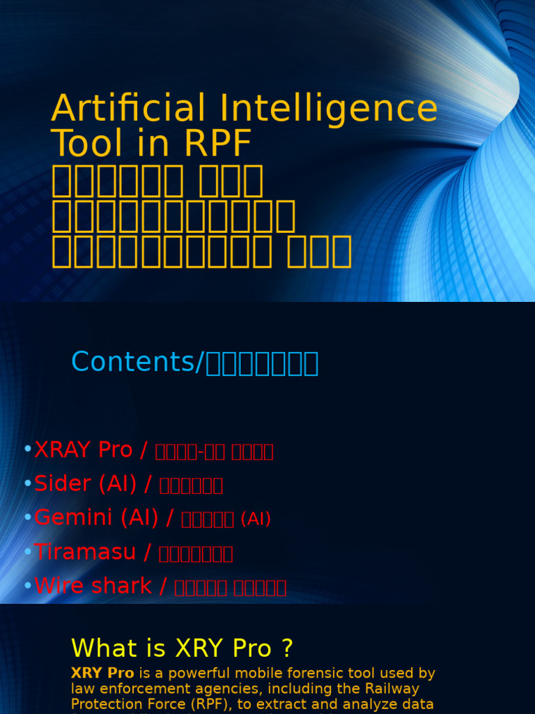 Artificial Intelligence Tool in RPF | PDF | Artificial Intelligence | Intelligence (AI) & Semantics