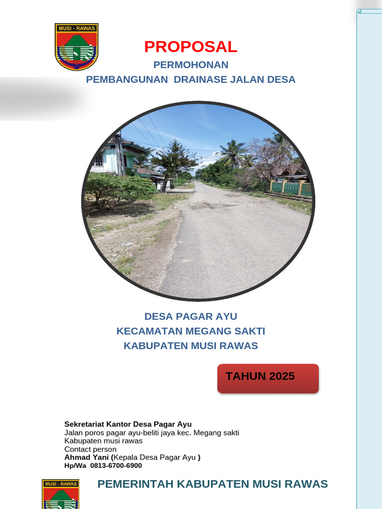PROPOSAL Drainase Jalan | PDF