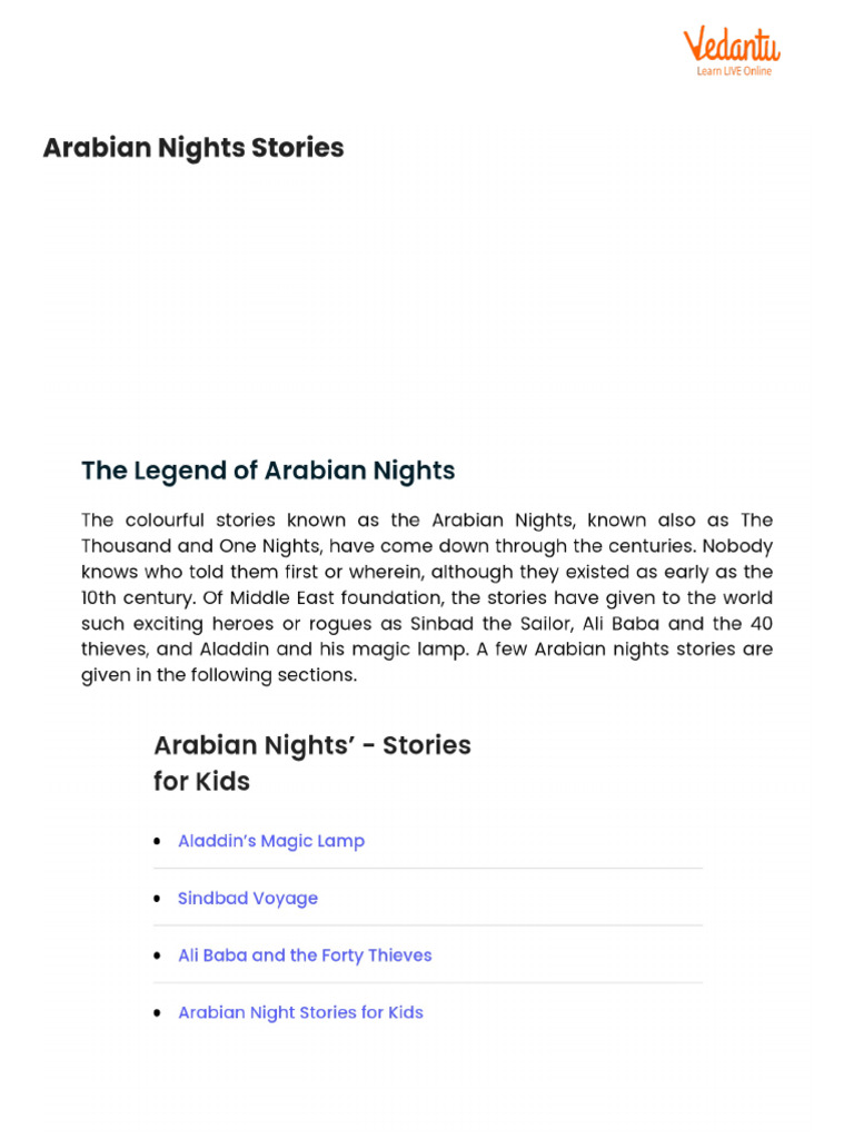 Arabian Nights Stories | PDF