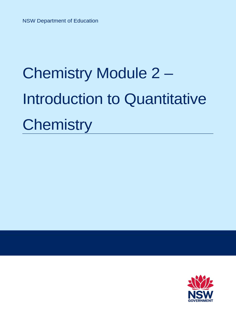Chemistry Module 2 Guide | PDF | Chemistry | Gases