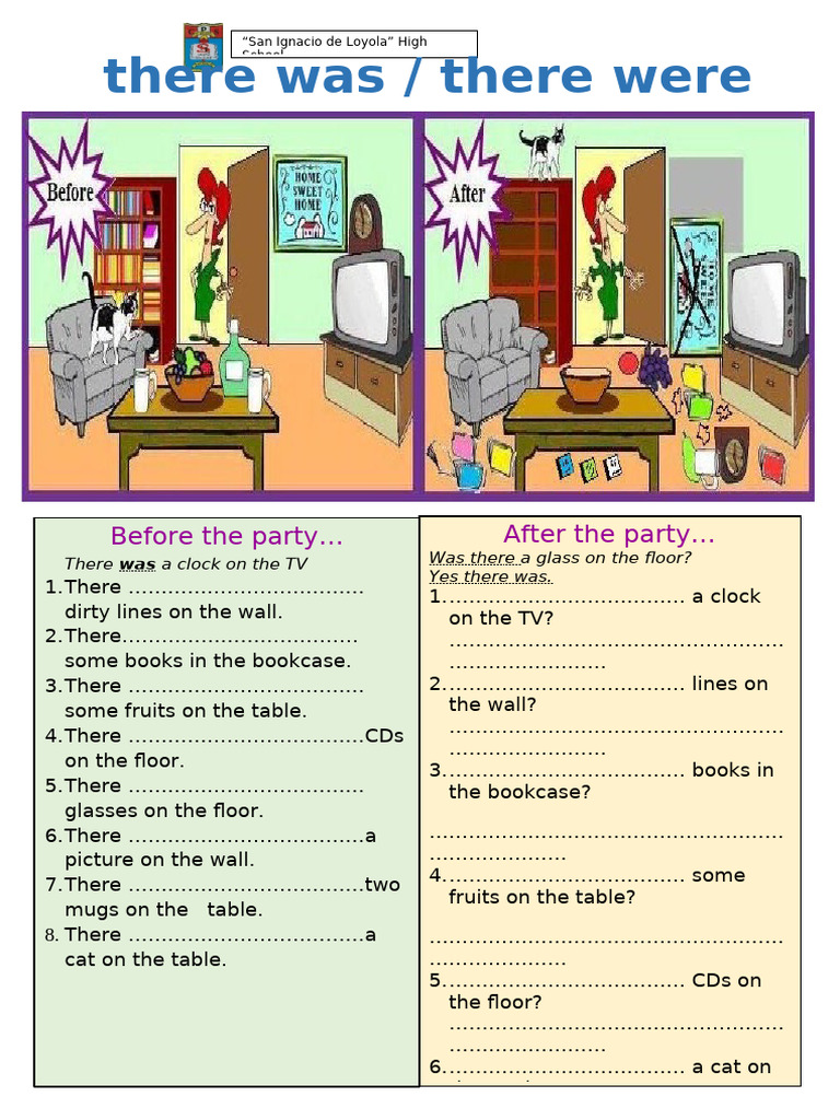 Practice - There Was Were | PDF