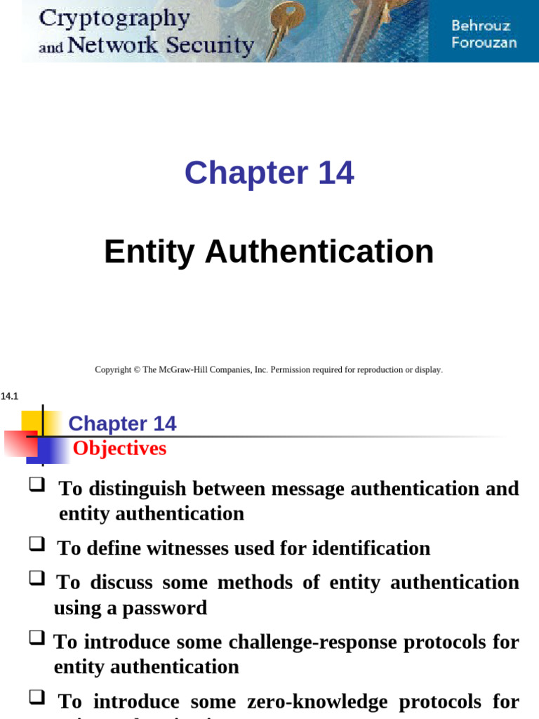 Ch-14 Entity Authentication_new Upload | PDF | Password | Authentication