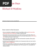 Michael Watkins - The First 90 Days | PDF | Goal | Cognition