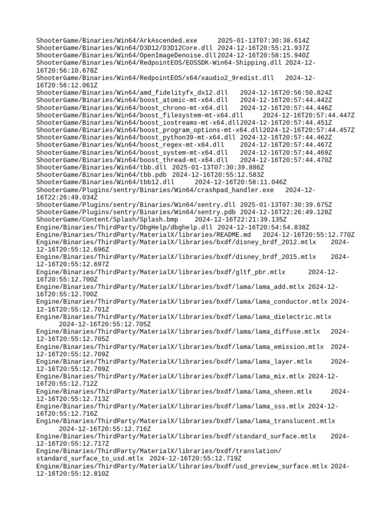 Exp Manifest NonUFSFiles | PDF | Computer File | Software Development