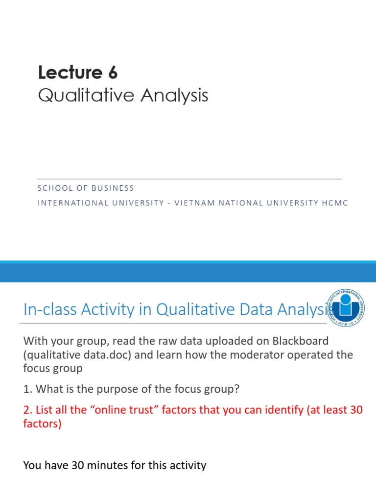 2022 Lecture6-Chapter7-Qualitative Analysis | PDF | Qualitative Research | Data