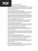51 Talk | PDF | English As A Second Or Foreign Language | Teachers