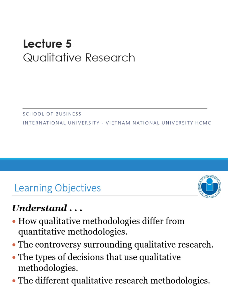 2023 Lecture5-Chapter7-Qualitative Research | PDF | Qualitative Research | Focus Group