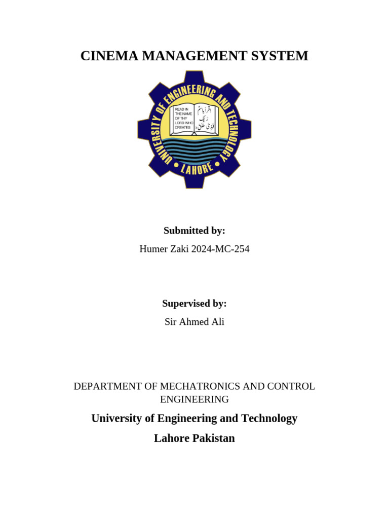Cinema Management System CPP | PDF | Movie Theater | Software