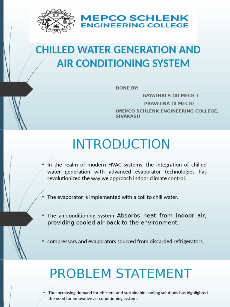 of CWG & Ac System | PDF | Air Conditioning | Mechanical Engineering