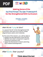 Strengthened SHS Curriculum Overview | PDF | Curriculum | Learning