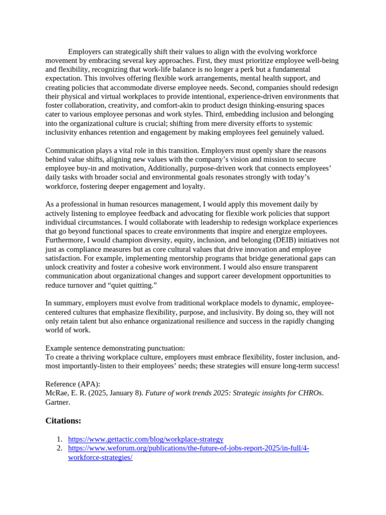 Employers Can Strategically Shift Their Values To Align With The ...
