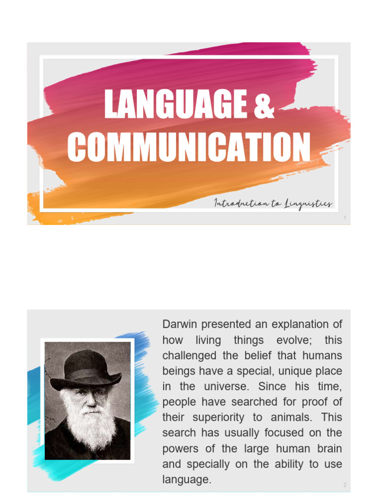 3. Animal Communication vs Human Communication 2025 | PDF ...