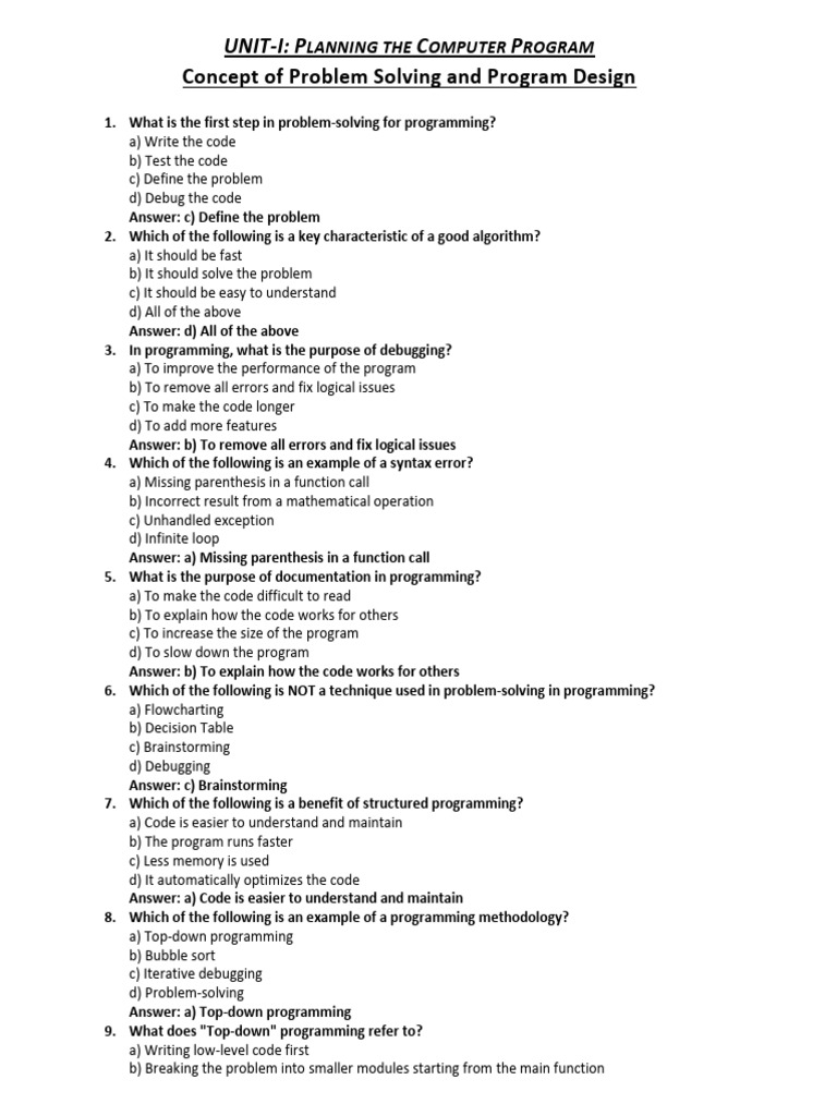 Python MCQ Set of All Units | PDF | Control Flow | Time Complexity