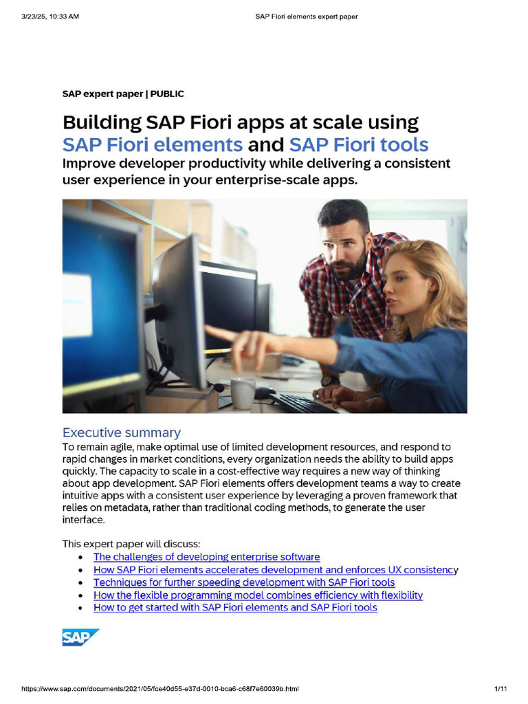 SAP Fiori Elements | PDF