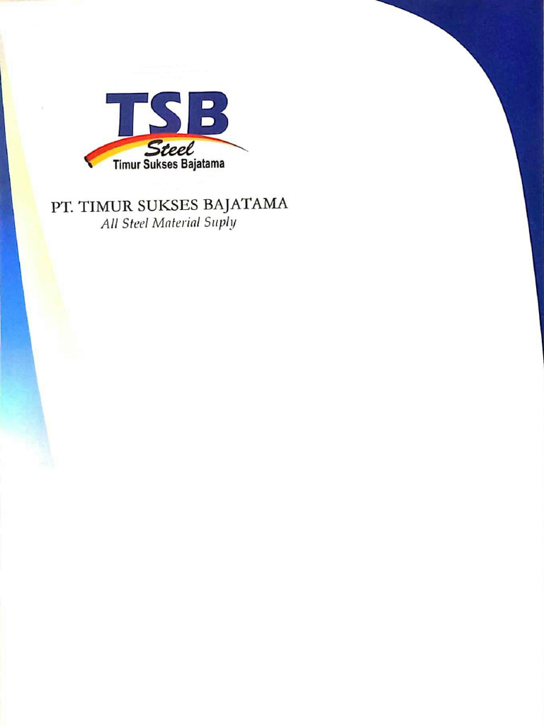 Brosur Poduk PT TSB | PDF