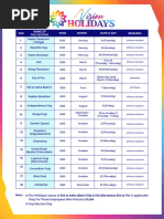 India Public Holiday Calendar 2025 | PDF | Religious Holidays | Observances