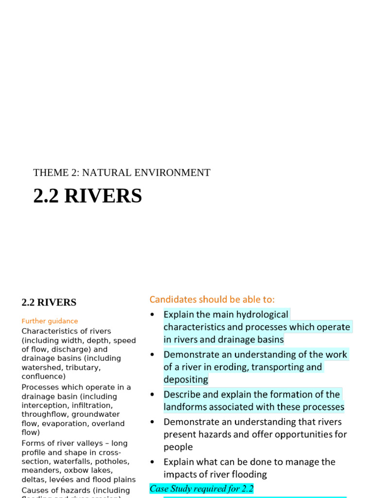 Understanding River Systems and Processes | PDF | Drainage Basin | River