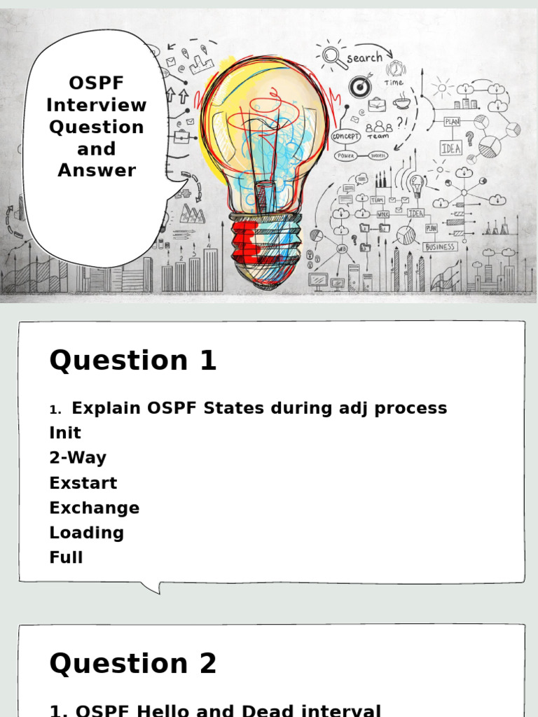 OSPF Interview Question and Answer | PDF