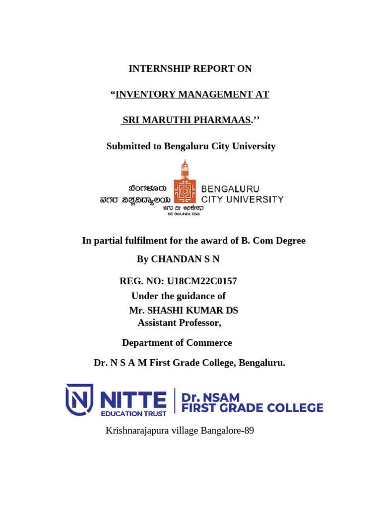 CHANDAN Final Copy Report | PDF | Business