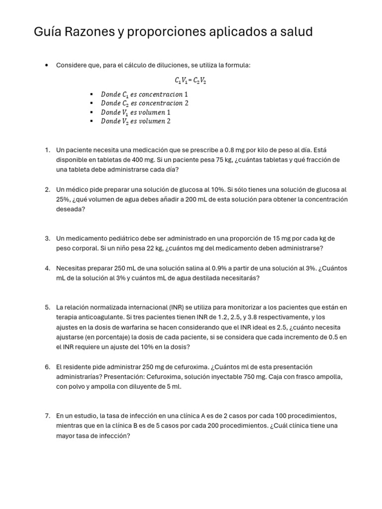 Guía 2 Razones | PDF