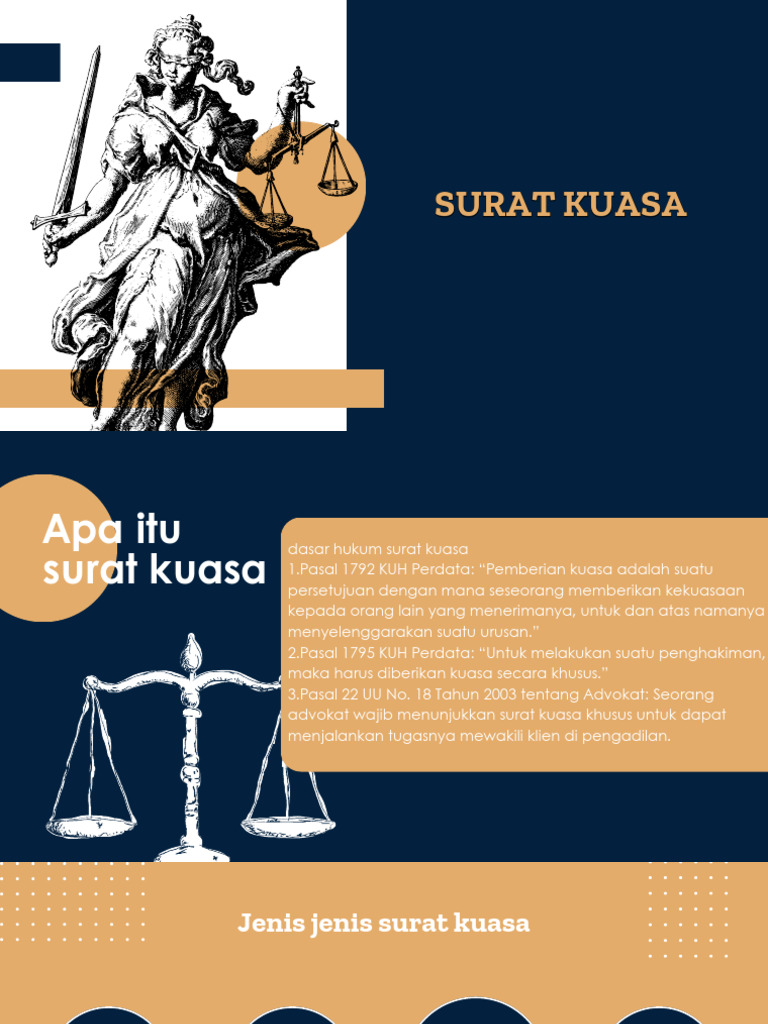 Jenis dan Dasar Hukum Surat Kuasa | PDF
