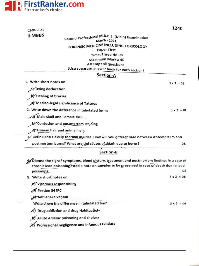 FMT It Is Important Topic of Forensic Medicine | PDF | Autopsy