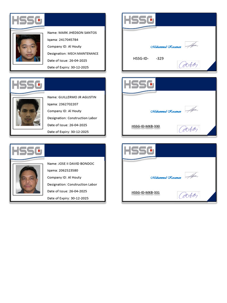 Al Hoty-Temporary Entry Pass HSSG | PDF