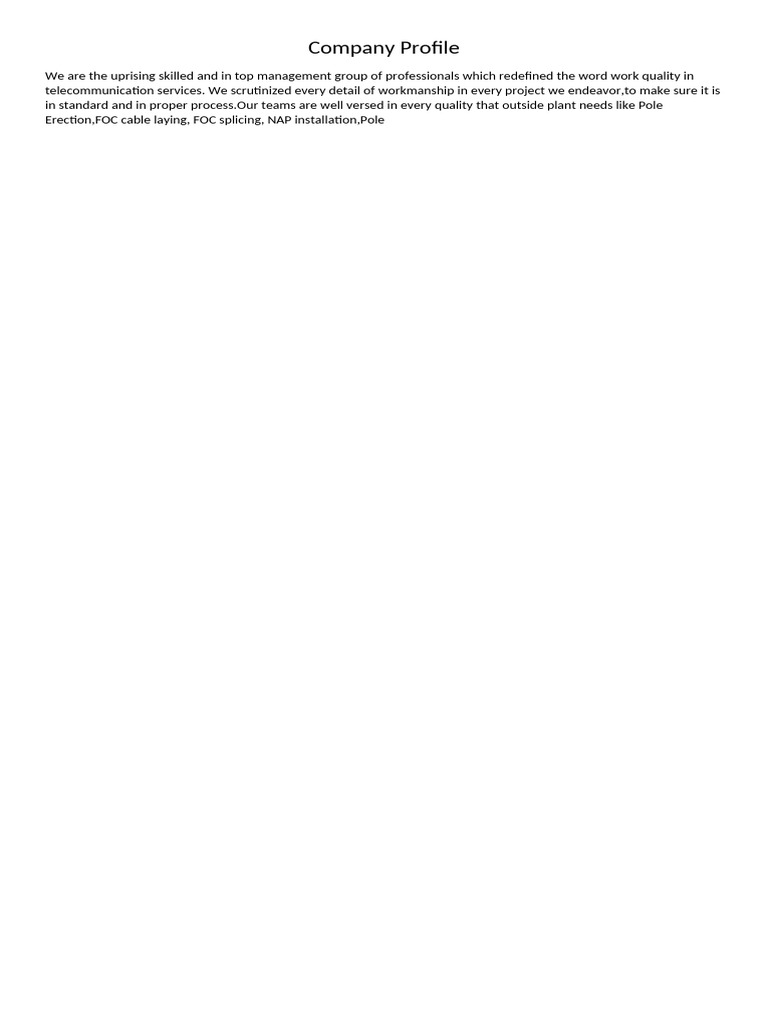 Company Profile | PDF