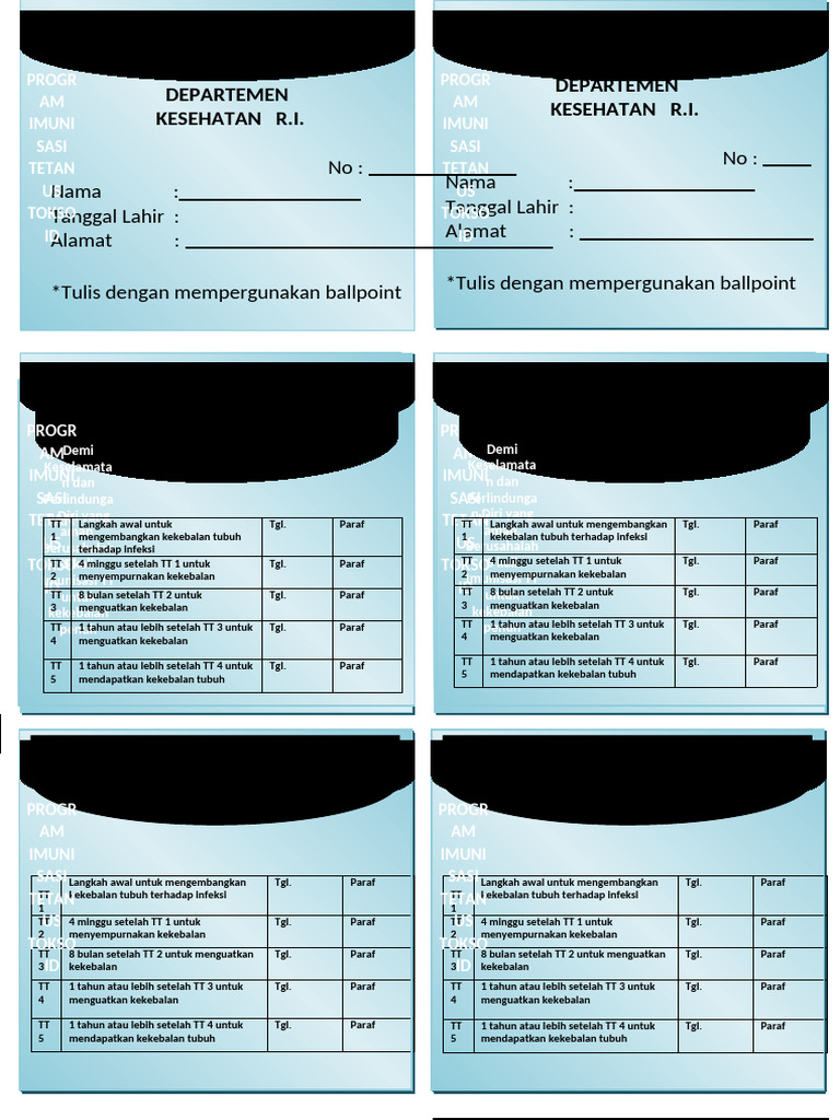 Kartu Vaksinasi | PDF