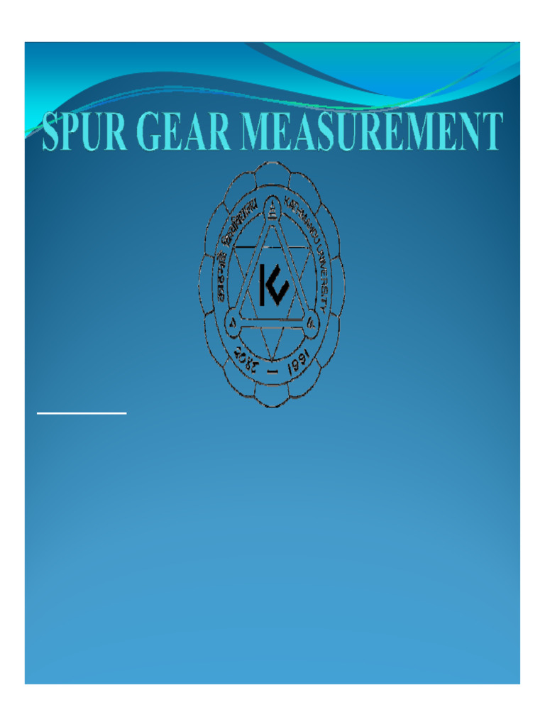 Spur Gear Measurement Backlash, Tooth Measurement | PDF | Gear | Kinematics