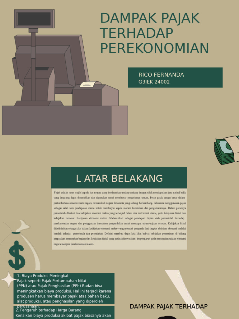 Hijau Ilustrasi Tugas Kelompok Ekonomi Presentasi | PDF