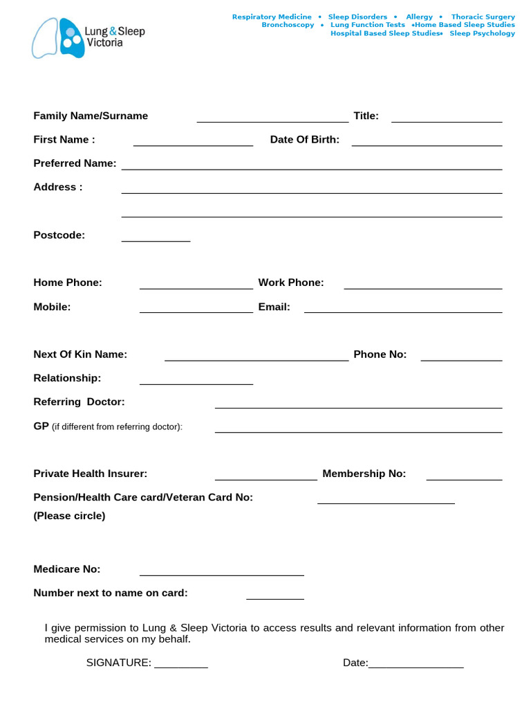 LSV Demo Form August 2018 | PDF