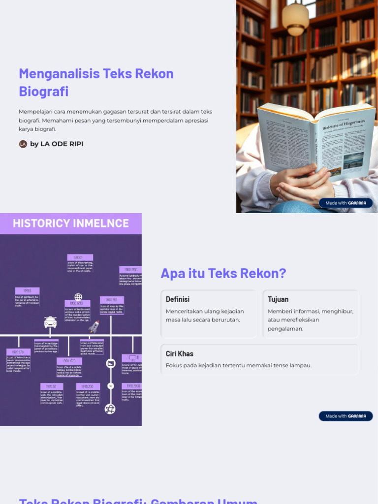 Menganalisis Teks Rekon Biografi | PDF