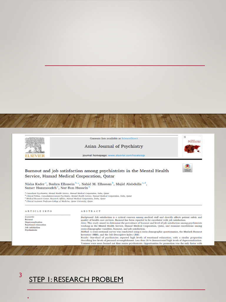 MGT 917-Presentation Problem Statement - Assignment 2 06072021 | PDF | Occupational Burnout ...