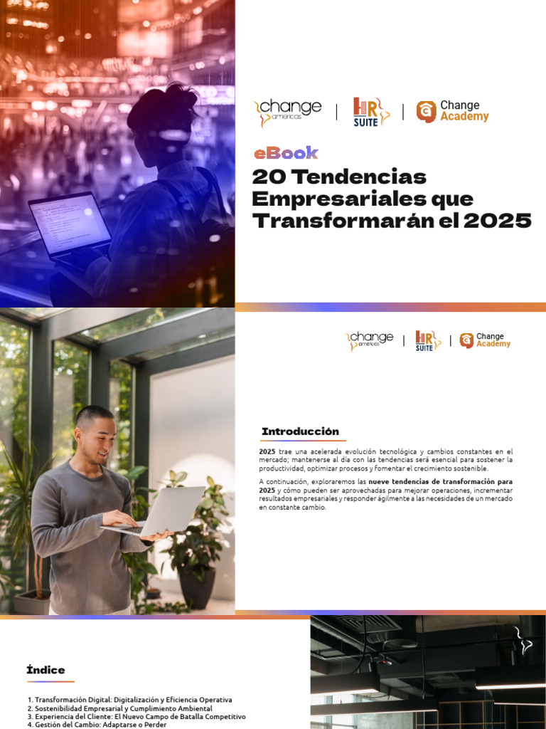 20 Tedencias Empresariales 2025 | PDF | Sustentabilidad | Inteligencia artificial