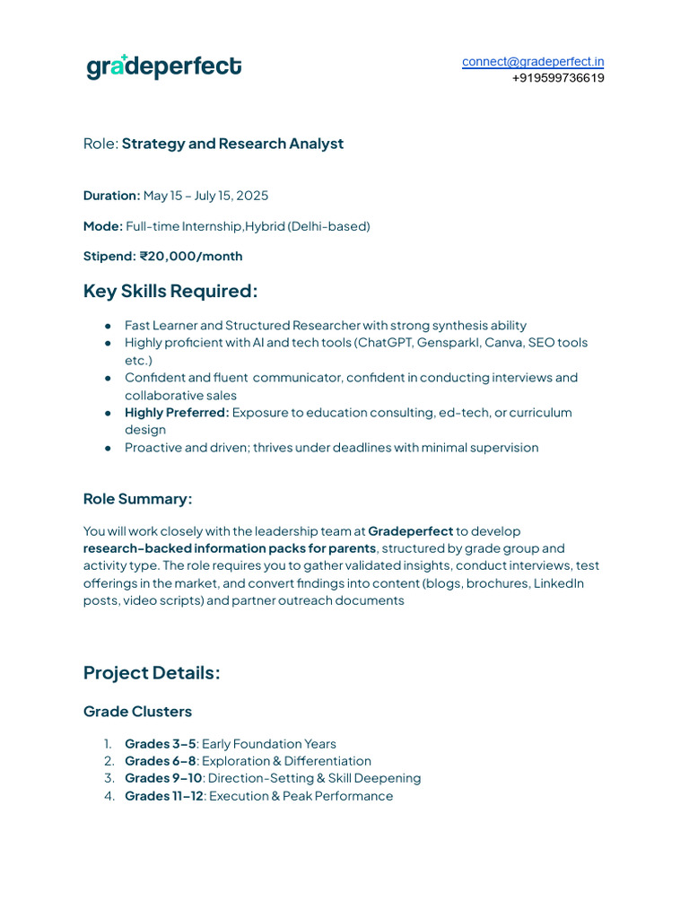 Strategy and Research Analyst | PDF | Learning | Cognition