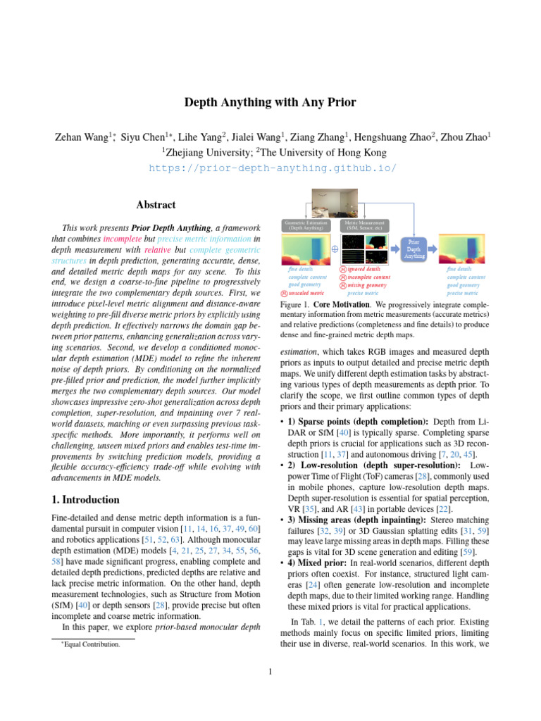 Depth Anything With Any Prior: 5 Depth Anything V2 5 Depth Anything V2 5 Depth Anything V2 5 ...