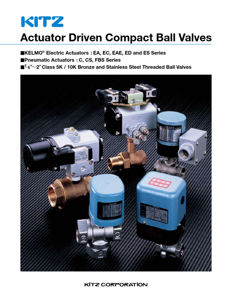 Actuator-Driven Compact Ball Valves | PDF | Valve | Switch
