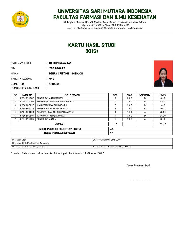 Universitas Sari Mutiara Indonesia | PDF